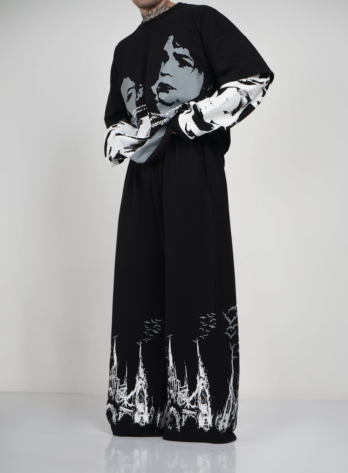 SHADOW CASTLE EDITION / WIDE-LEG TROUSER - Hymns Wear